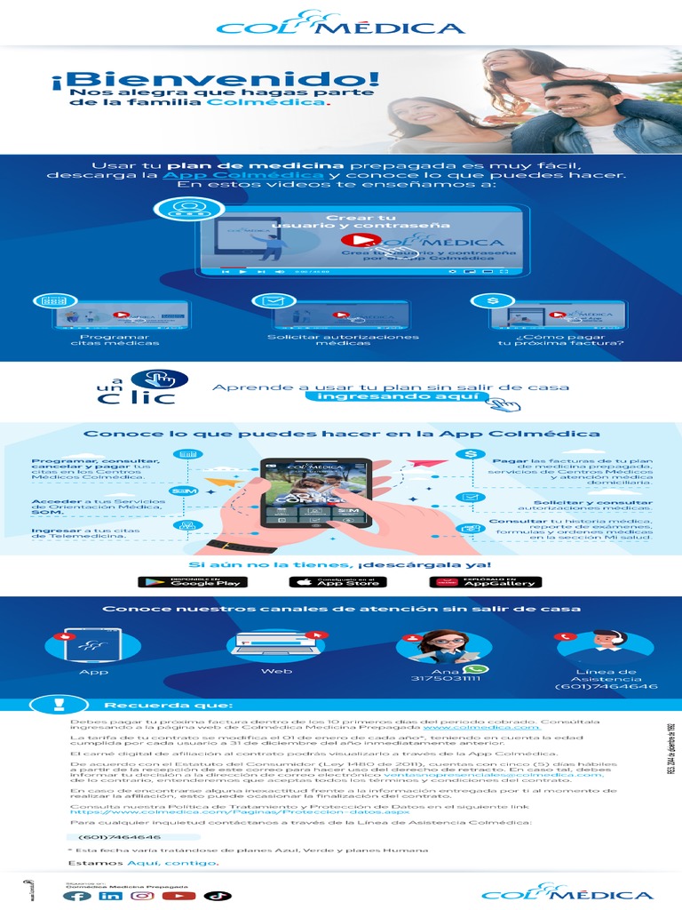 Bienvenido A Colmédica Medicina Prepagada | PDF