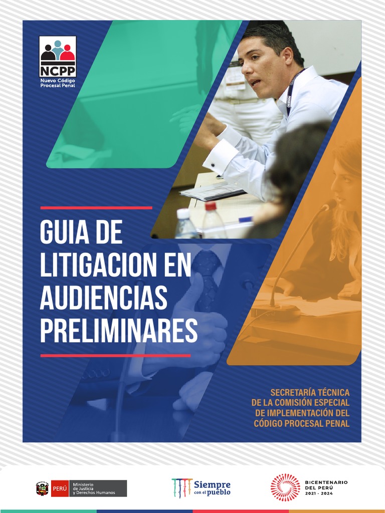 Guia de Litigacion en Audiencias Preliminares | PDF | Procedimiento Criminal | Ley procesal
