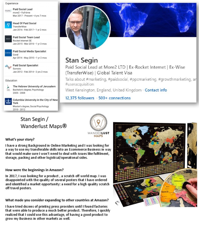 Wanderlust Maps Stan Segin Brand Story | PDF