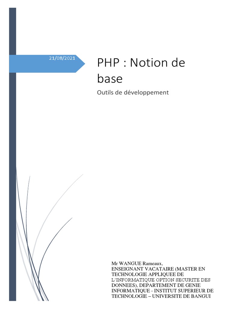 Notion de Base de PHP 2 | PDF
