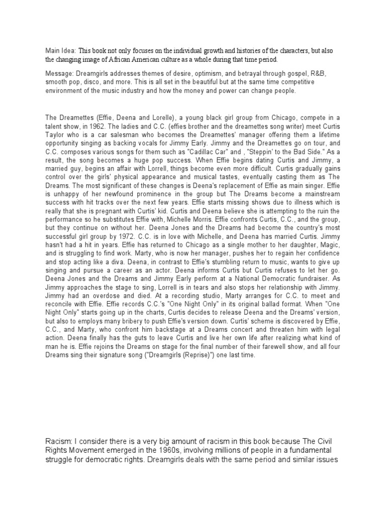 Dream Girls (Script) 3 | PDF