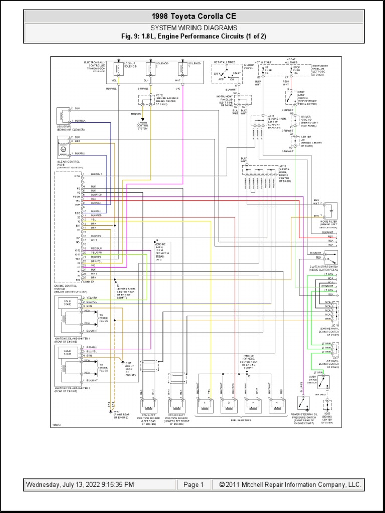Toyota Corolla 1ZZ | PDF | Computers