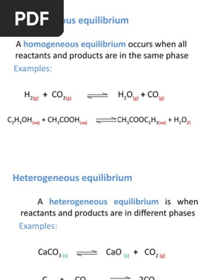 Heterogeneous Equilibrium