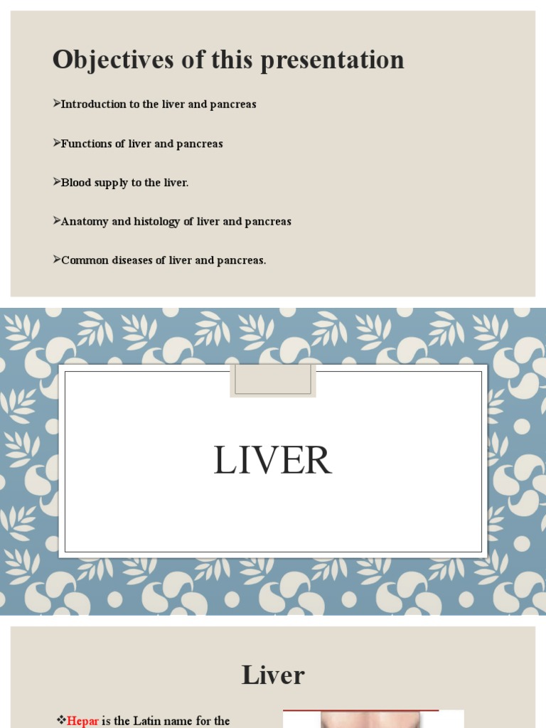 Liver and Pancreas Final | PDF | Pancreas | Liver