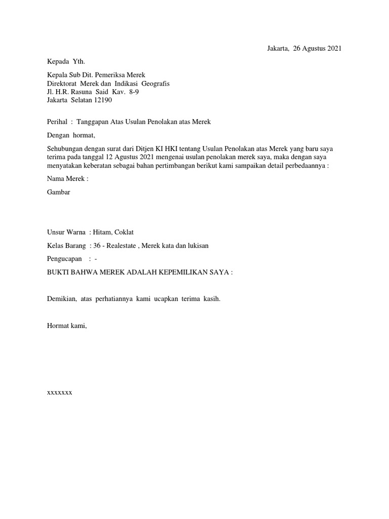 Format Surat Sanggahan | PDF