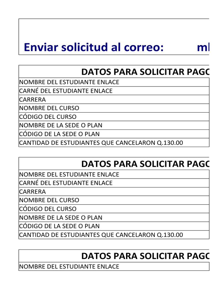 Solicitud de Complemento | PDF