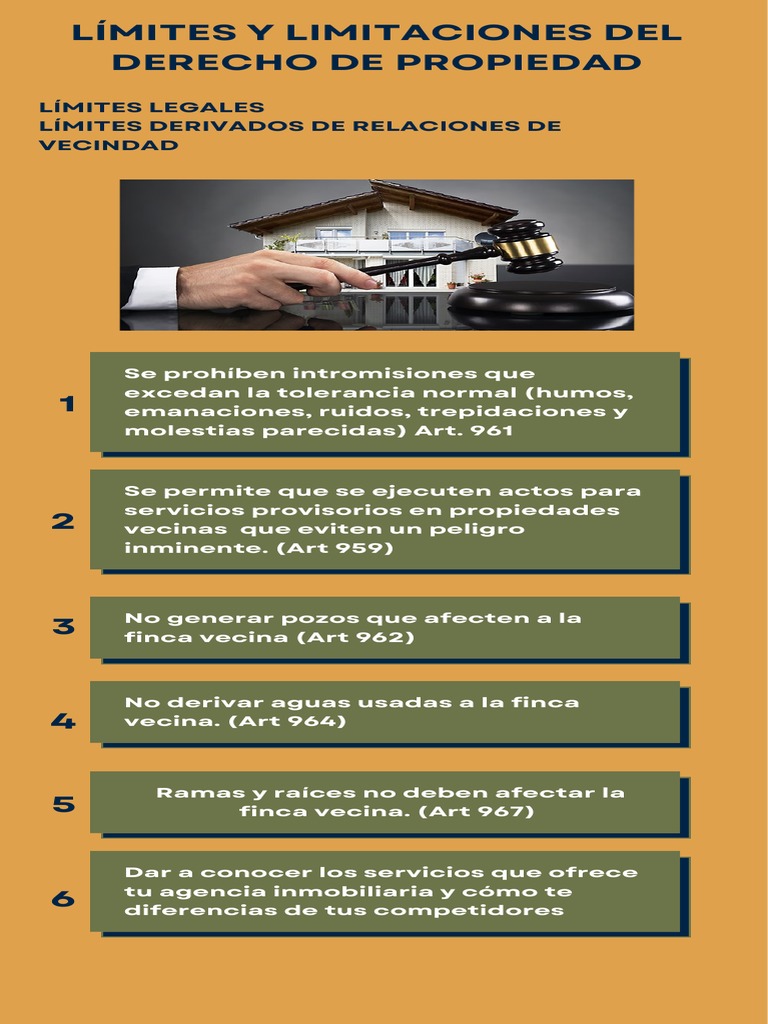 LÍMITES Y LIMITACIONES DEL DERECHO DE PROPIEDAD | PDF