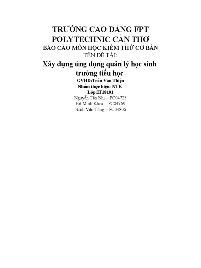 Nhom6 NTK KiemThuCoBan Lab1 | PDF