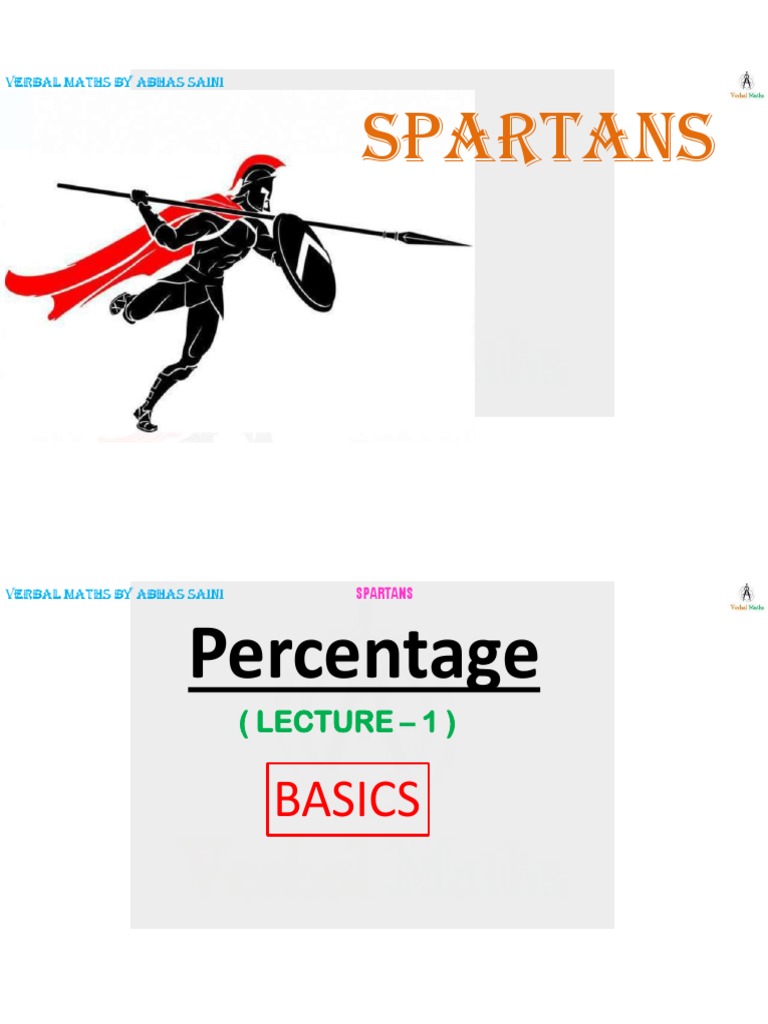 Percentage Class-1 Q | PDF