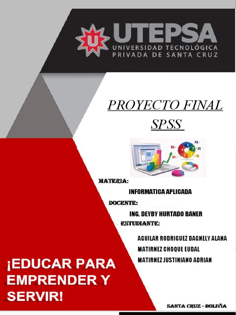 Proyecto Final SPSS | Descargar gratis PDF | Spss | Estadísticas