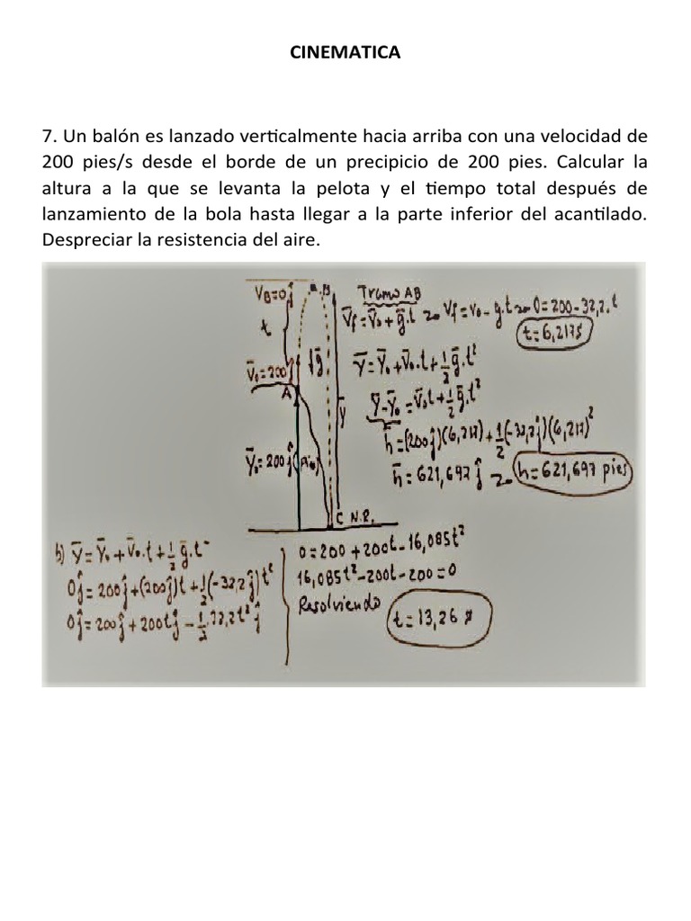 CINEMATICA Eje 7 s02 | PDF