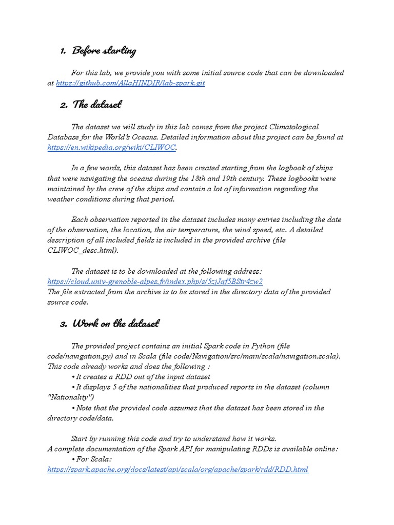 Lab Spark | PDF | Apache Spark | Computing