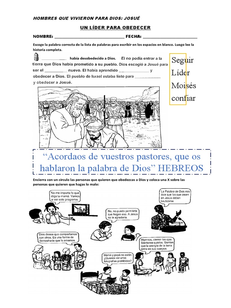 Actividad de Josué 1 | PDF