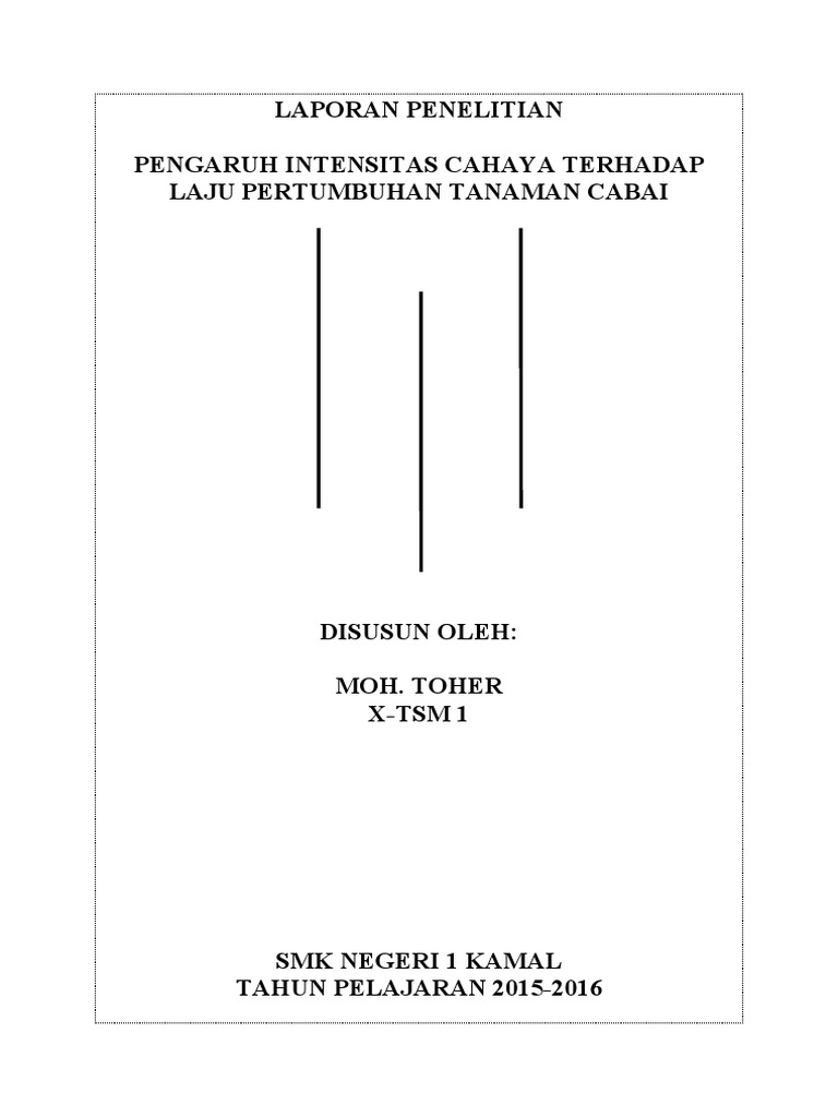 Pengaruh Cahaya pada Cabai | PDF | Kesehatan Holistik | Sains & Matematika