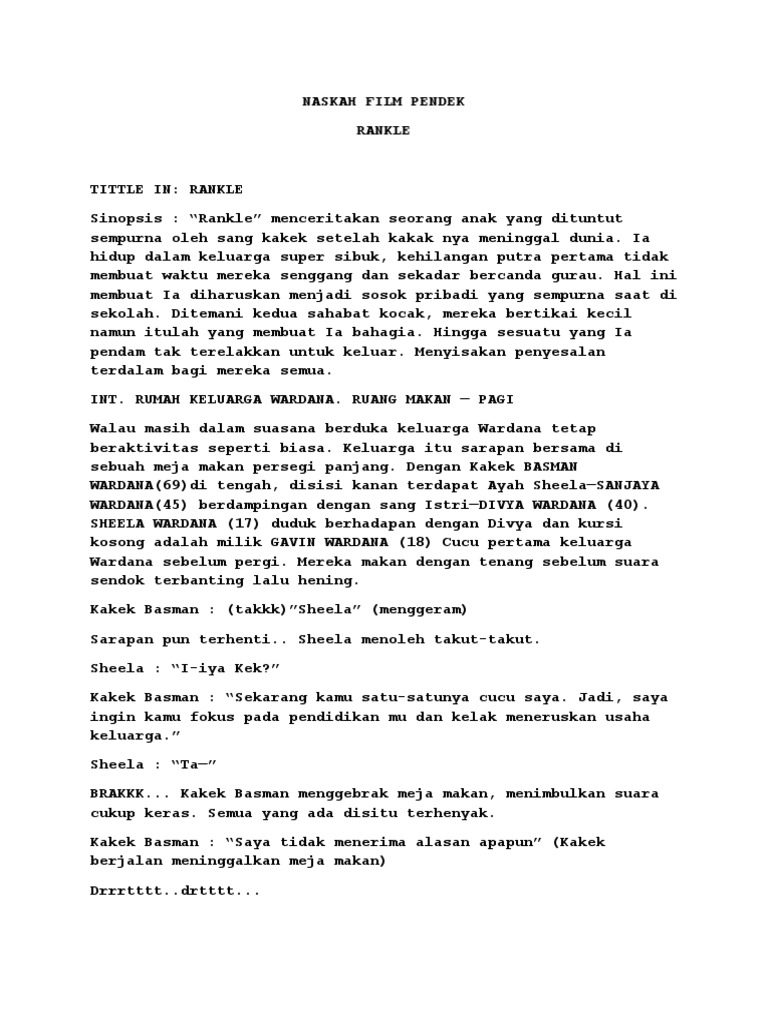 Contoh Naskah Drama | PDF