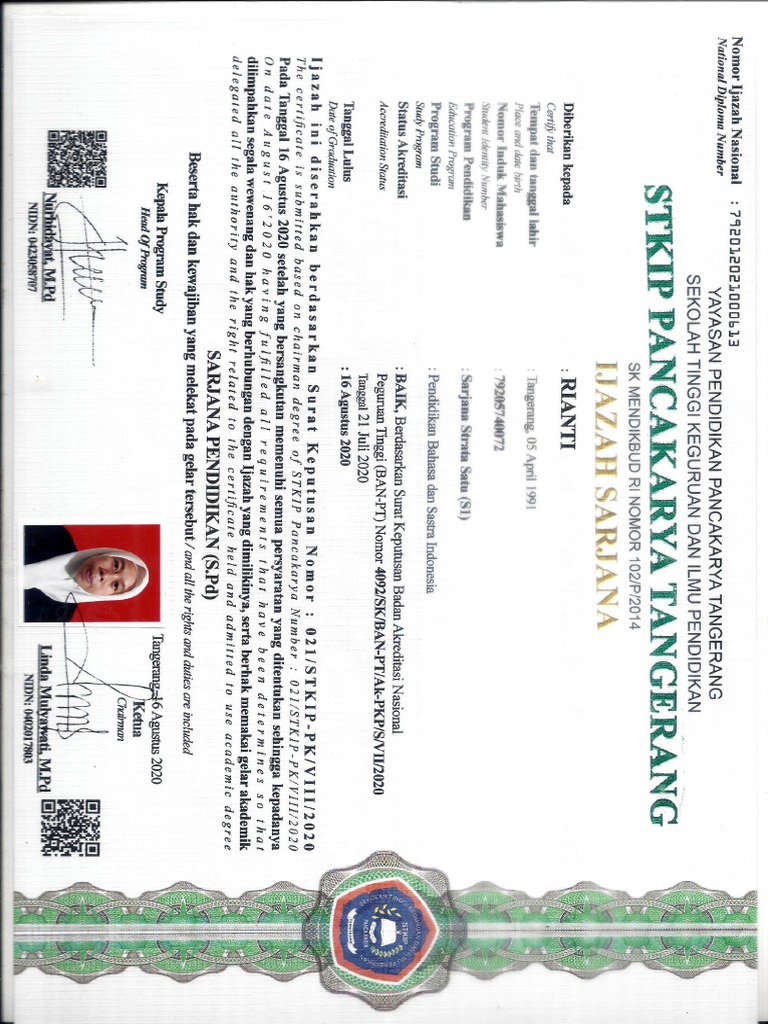 Ijazah s1 Baru | PDF