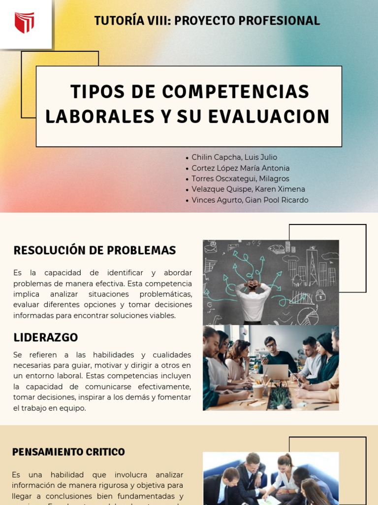 TIPOS dE COMPETENCIAS LABORALES Y SU EVALUACION | PDF