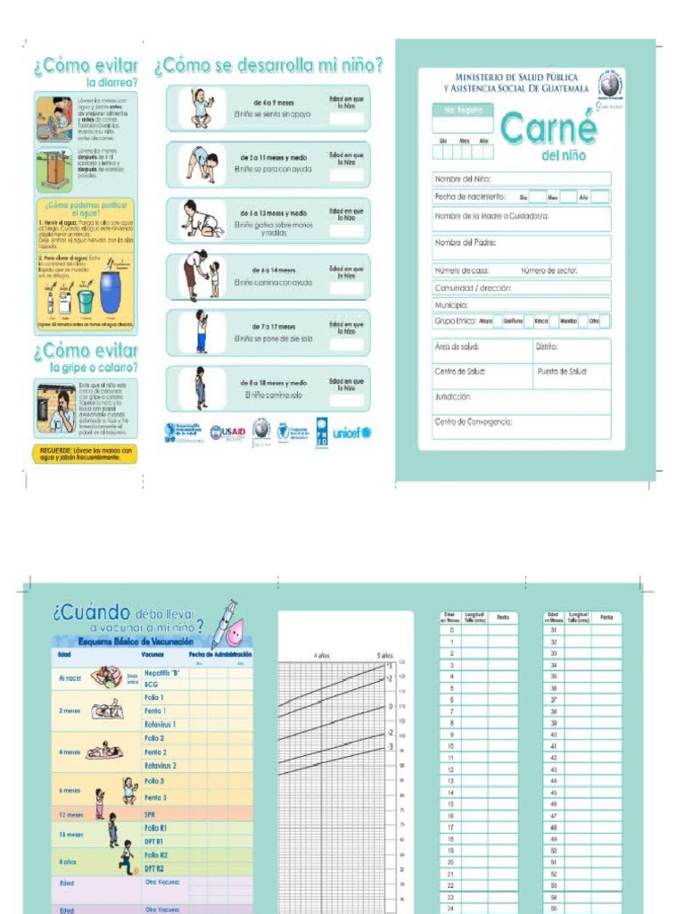 Carnet de Vacunación de Niño | PDF