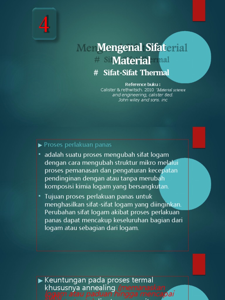 Sifat Sifat Thermal Material | PDF