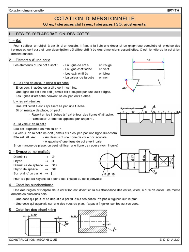 Guide de la cotation dimensionnelle | PDF