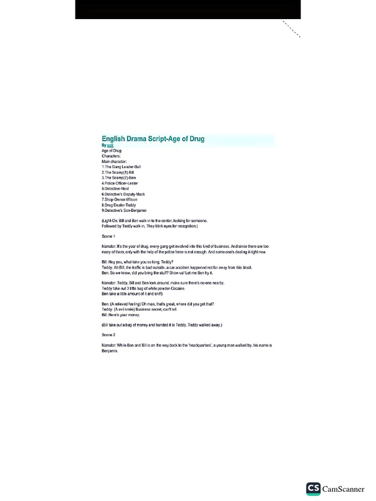 English Drama Script | PDF