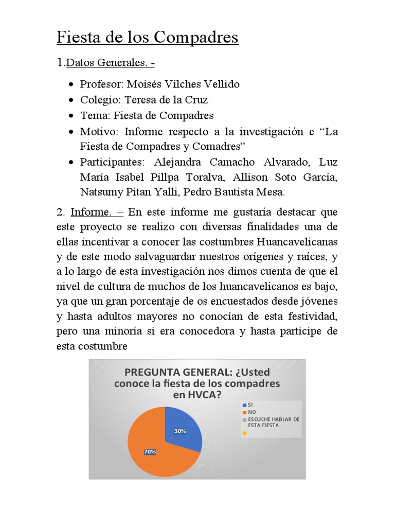 Fiesta de Los Compadres | PDF