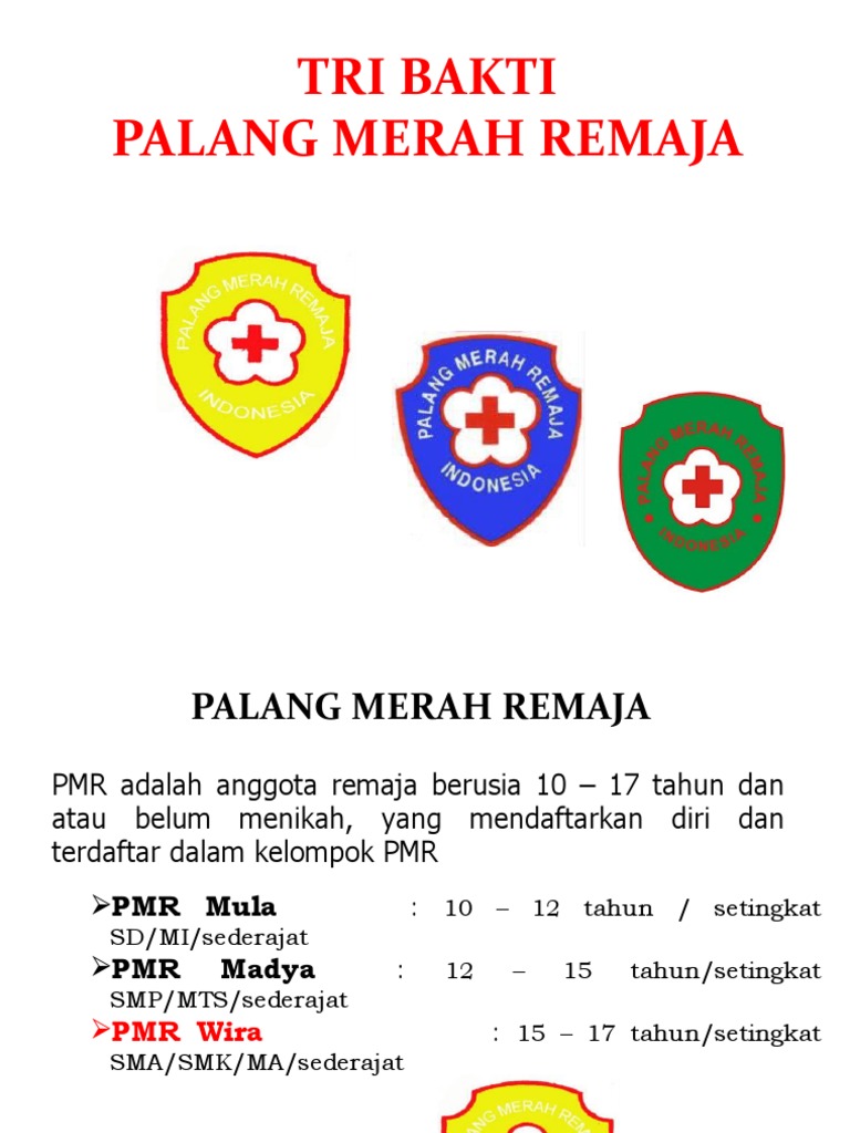 Tri Bakti Palang Merah Remaja | PDF