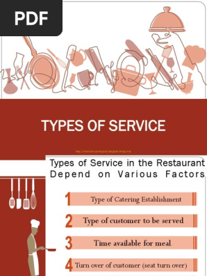 Types Of Restaurant Service