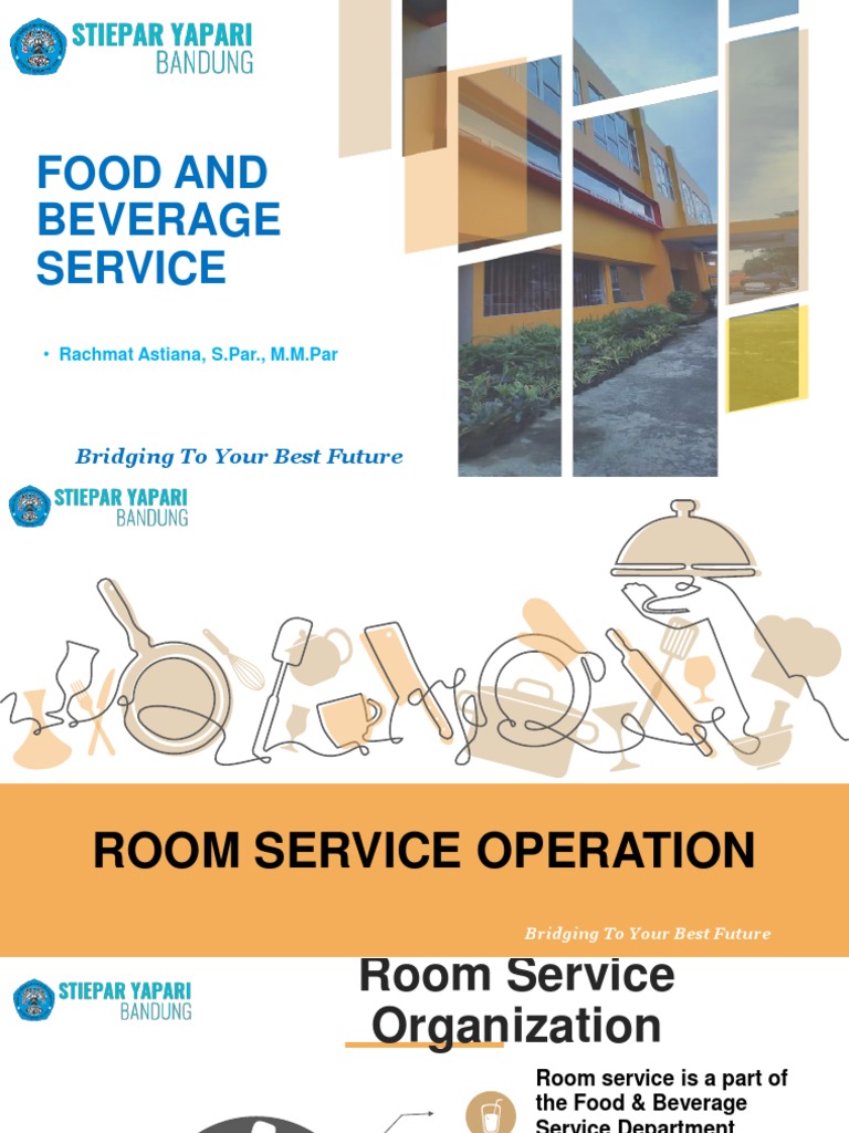 3 Room Service Operation | PDF | Pantry | Foods