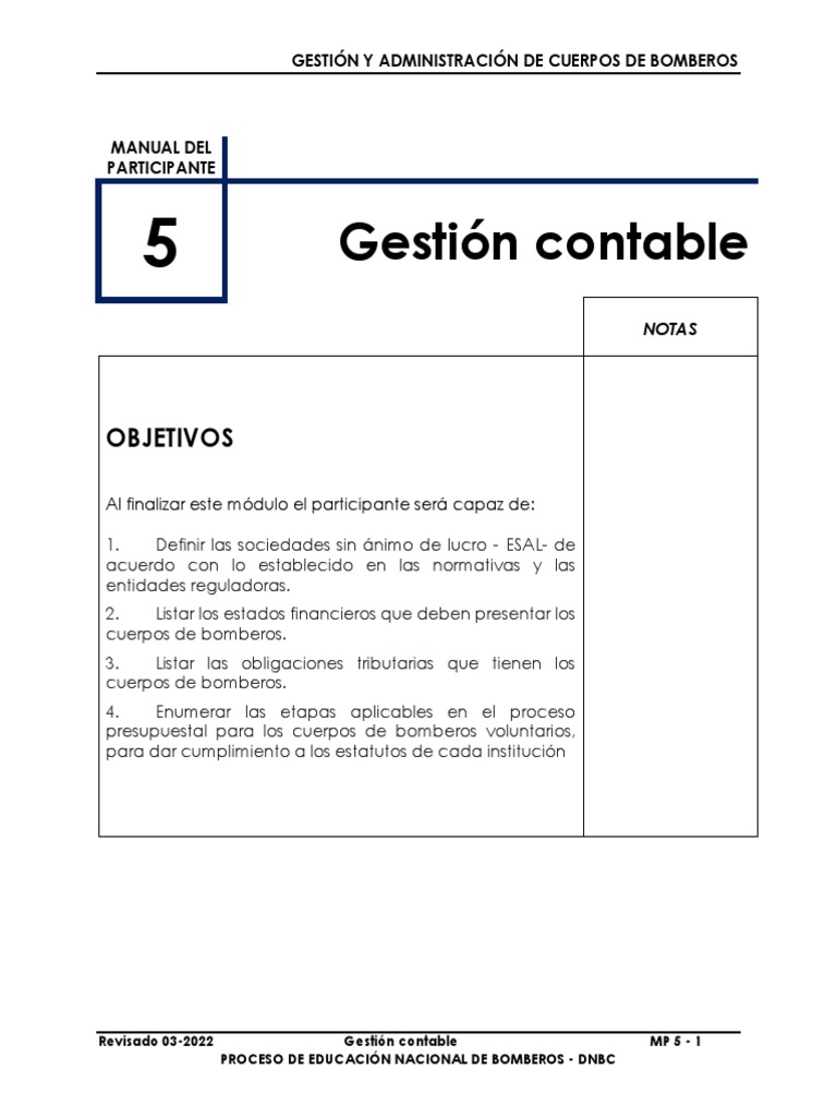 5 - MP - Leccion - 5 - Gestion - Contable | PDF | Presupuesto ...