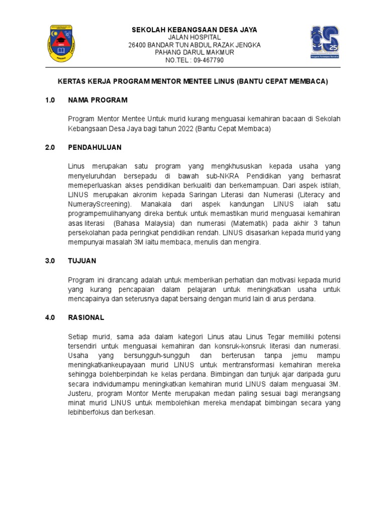 Kertas Kerja Mento Mentee | PDF