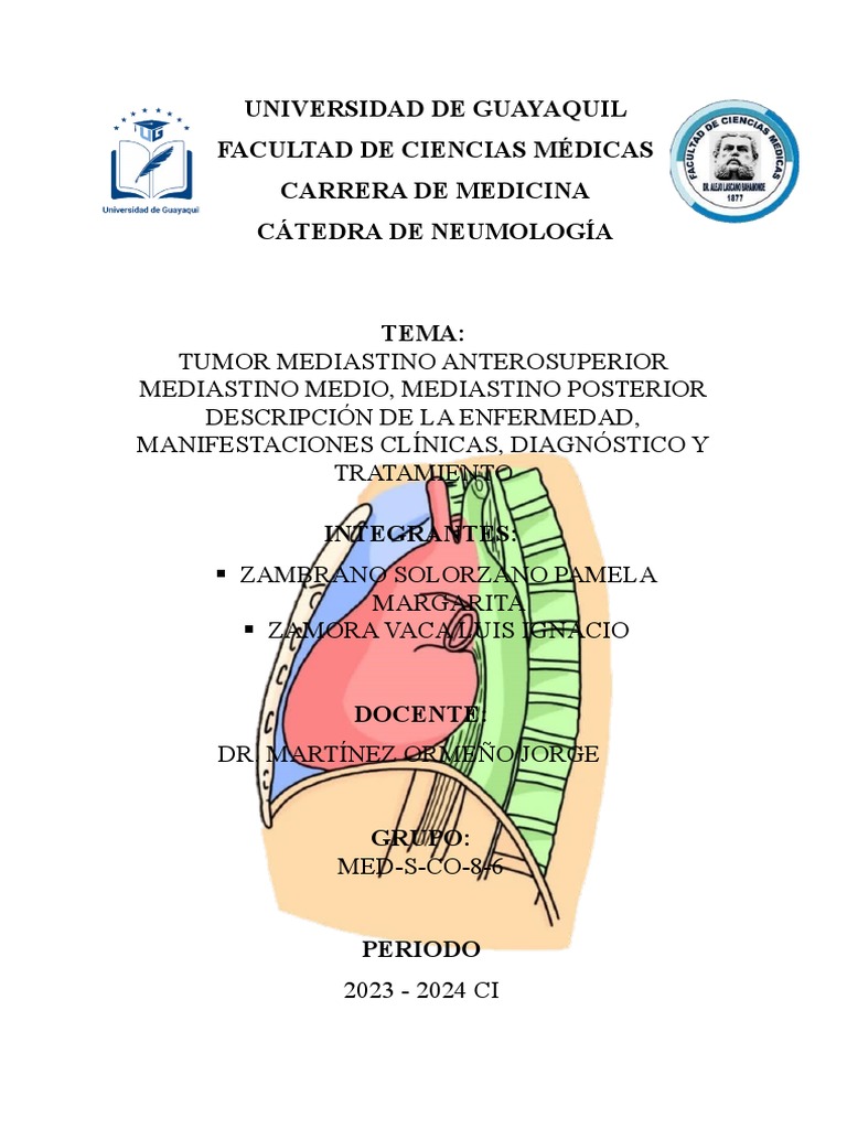 Informe - Tumores Mediastínicos | PDF | Cáncer | Biopsia
