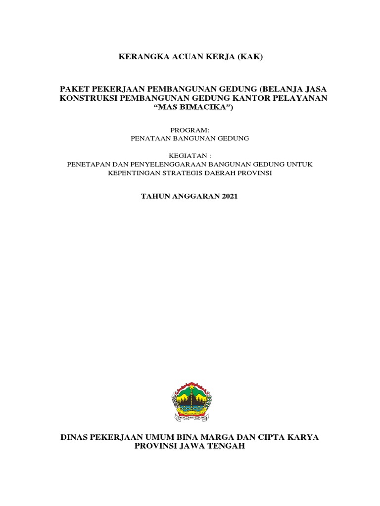 Kak Fisik Pemb. Masbimacika Rev Fix | PDF | Teknologi & Rekayasa