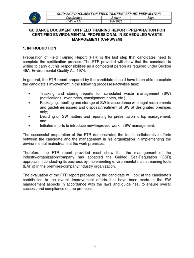 CePSWAM FTR FORMAT 2022 | PDF | Business | Computers