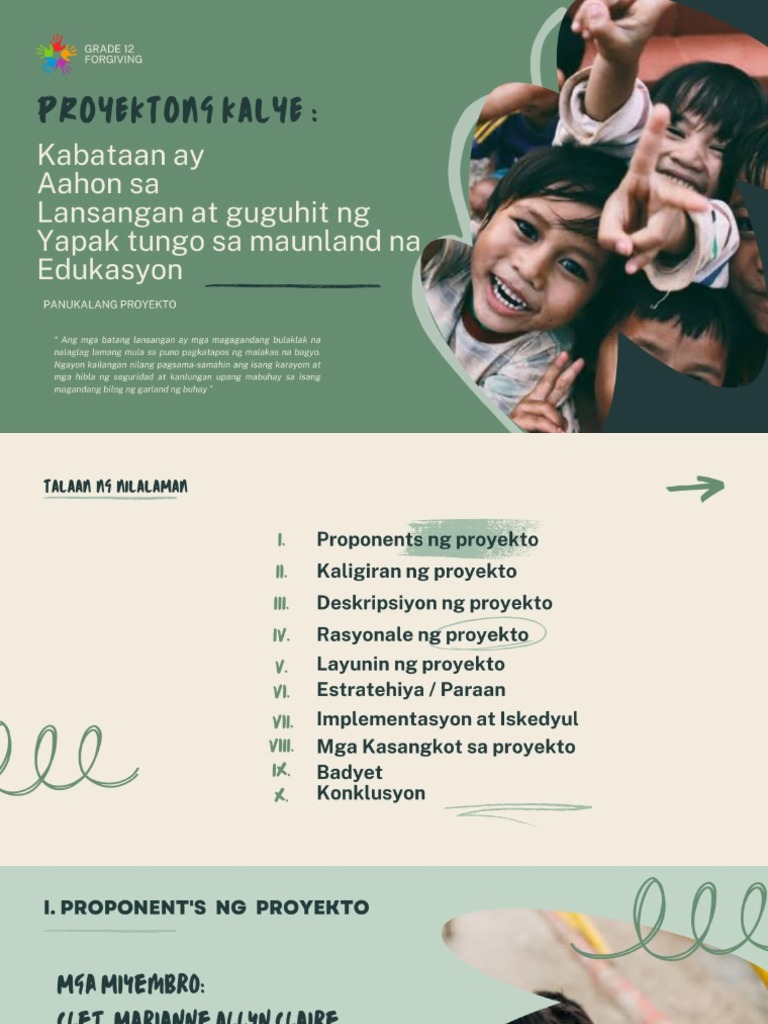 PANUKALANG PROYEKTO PPT | PDF