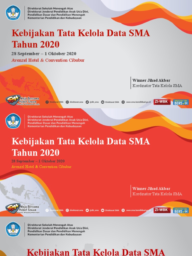 Kebijakan Tata Kelola Data SMA 2020 - v2 | PDF