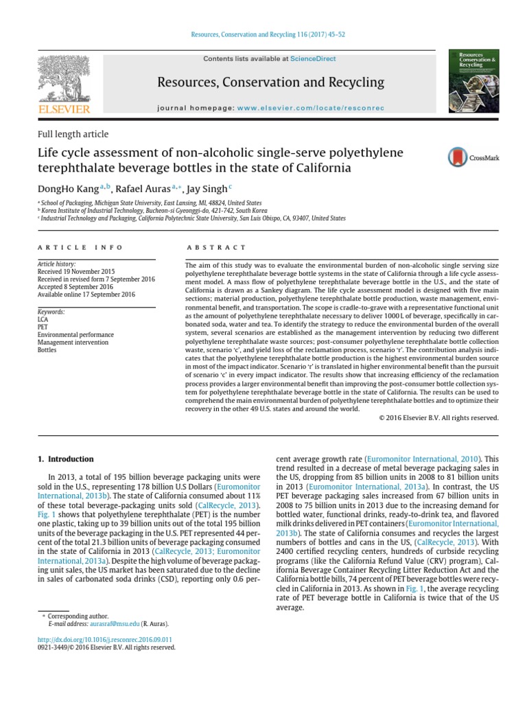 Resources, Conservation and Recycling 116 (2017) 45-52 - Kang - Et - Al ...