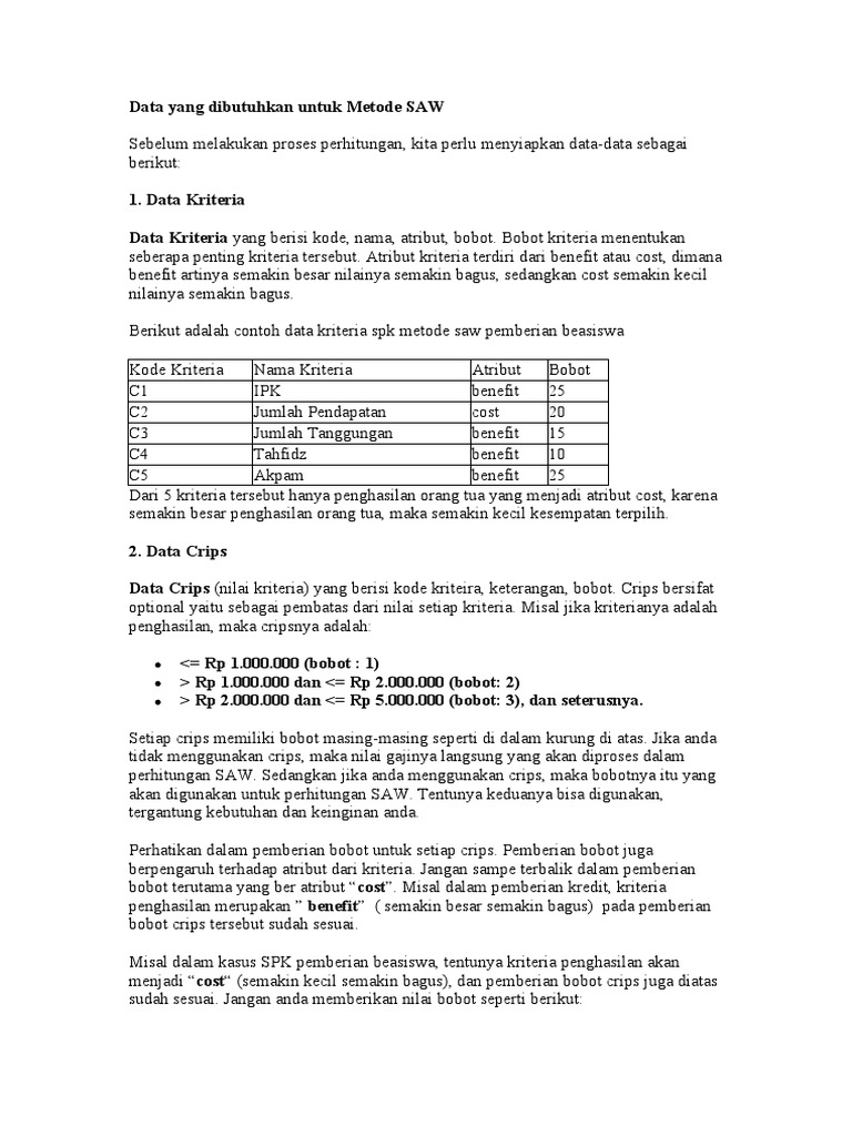 Uas Spk Beasiswa Laziswaf Saw | PDF