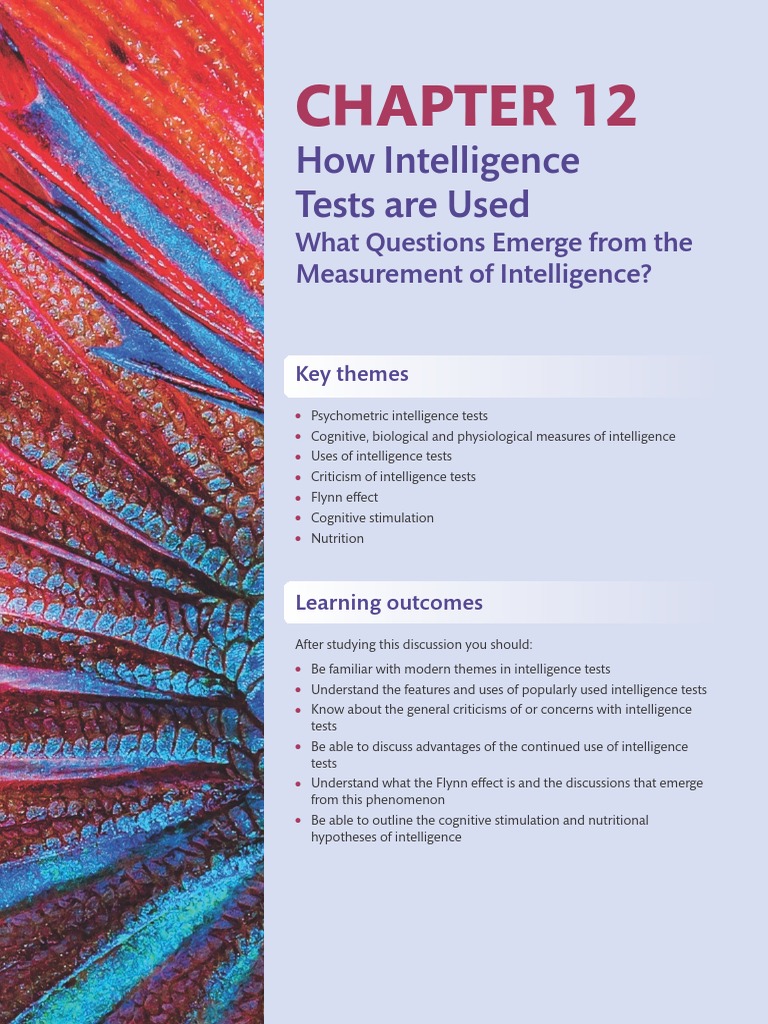 Understanding Intelligence Tests | PDF | Intelligence Quotient ...