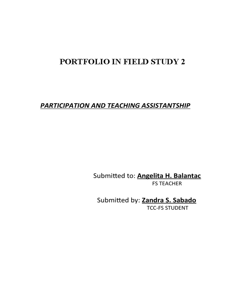 Portfolio Final | PDF | Teachers | Learning