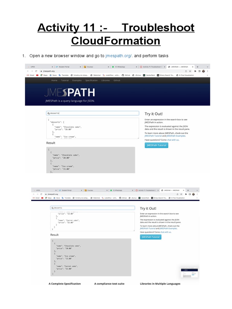 JMESPath Troubleshooting Guide | PDF | Json | Software Development