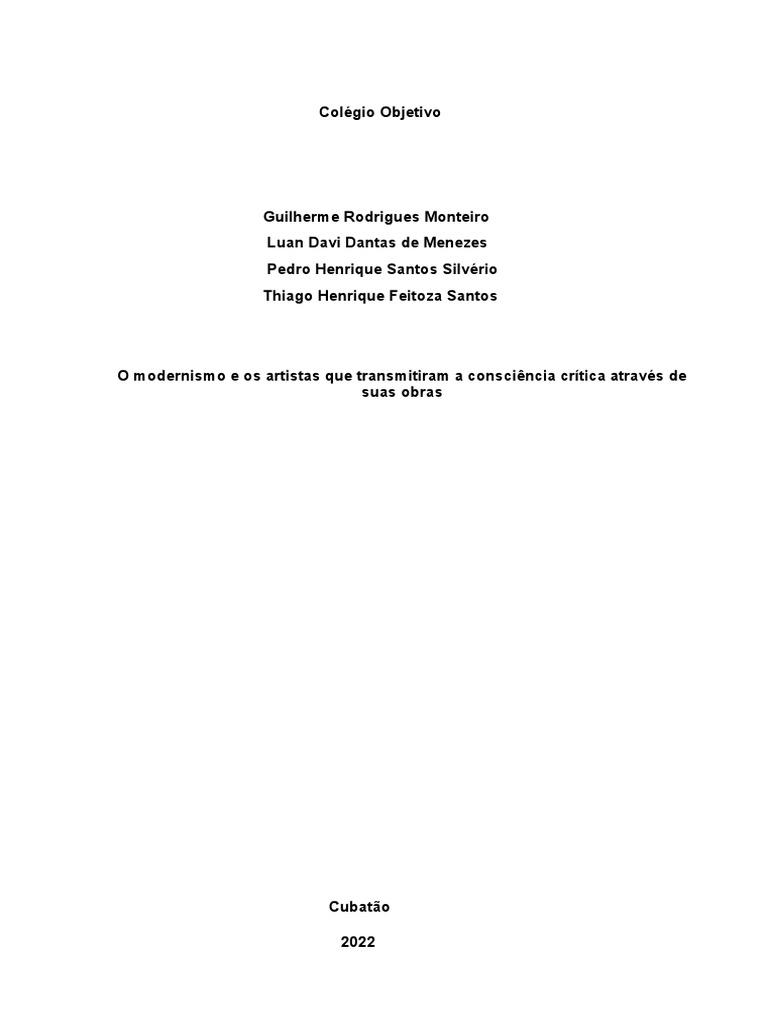 TCC Abnt Cap 1 Novo Pronto | PDF | Estética