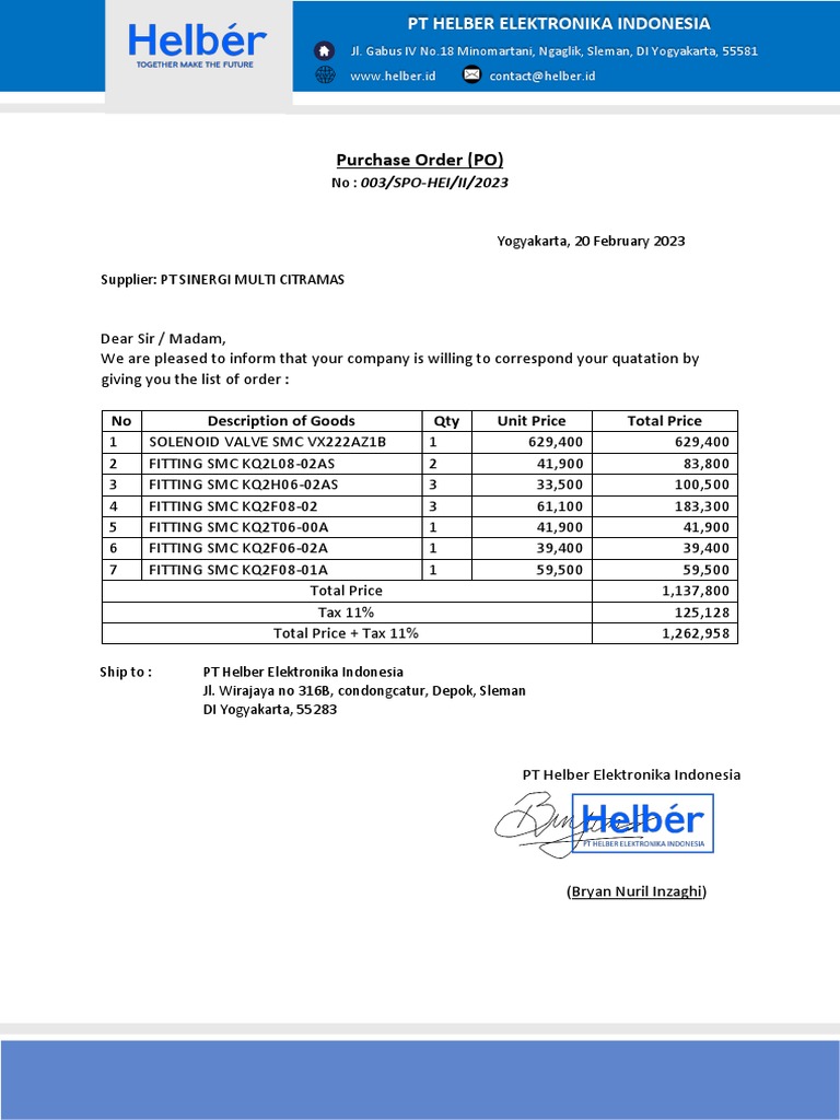 003 - Surat Po Helber | PDF