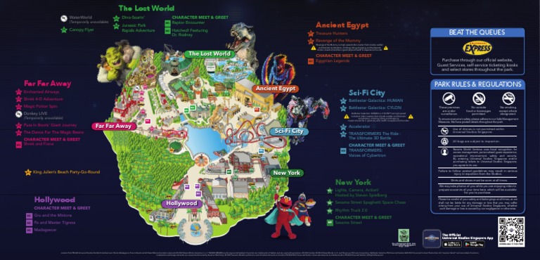Universal Studios Singapore Park Map EN | PDF