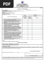 Annex C-Checklist of Requirements of Applicants | PDF
