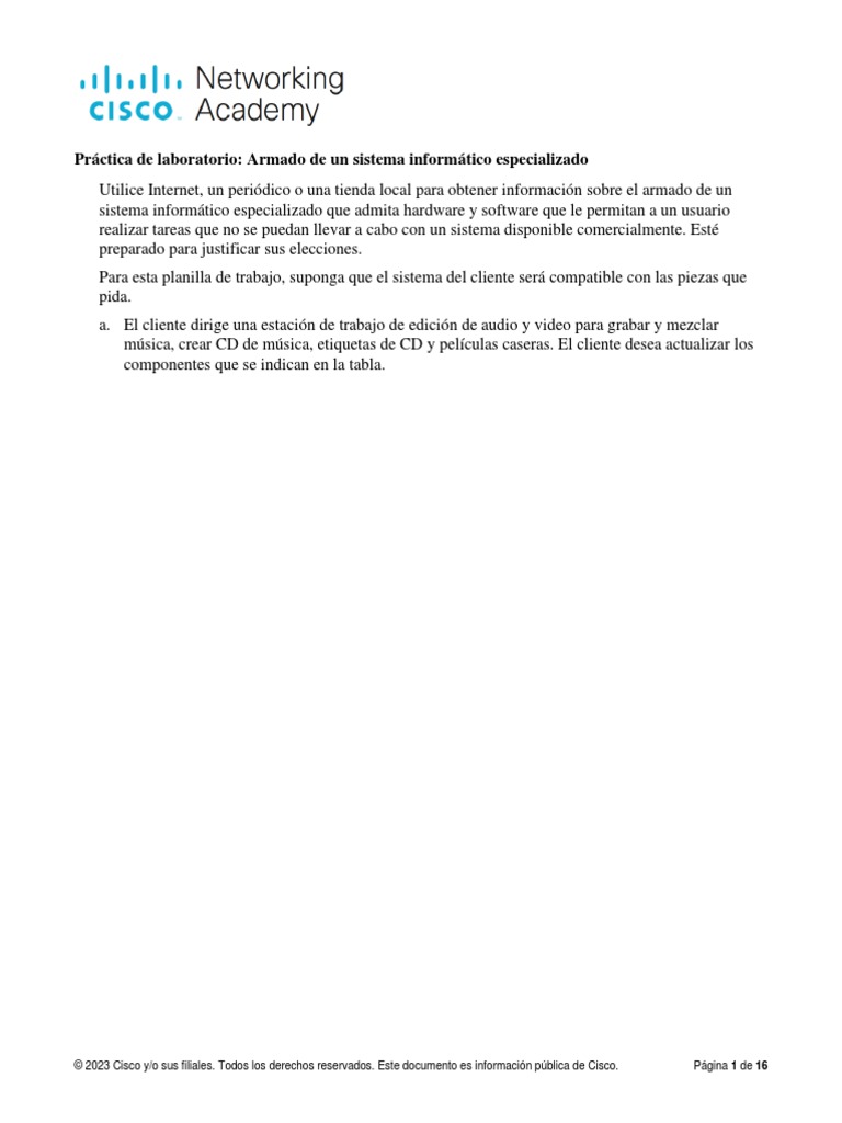 1.3.1.14 Lab - Build A Specialized Computer System | PDF