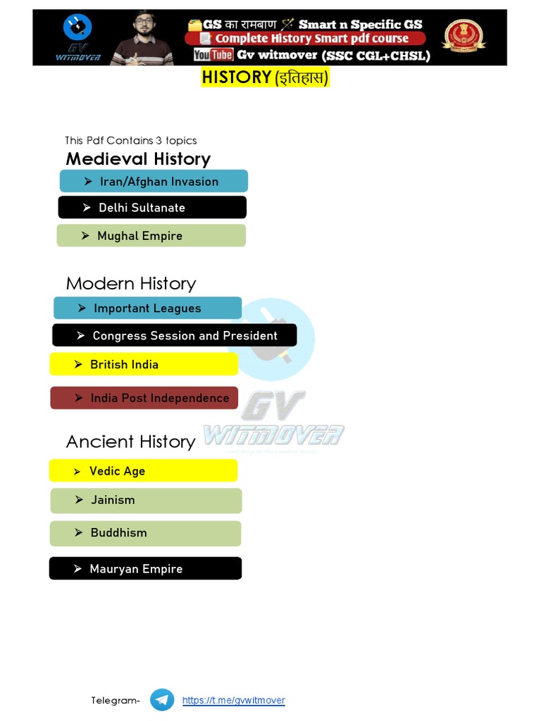 GS History by GV Sir | PDF | Vedas | Ashoka