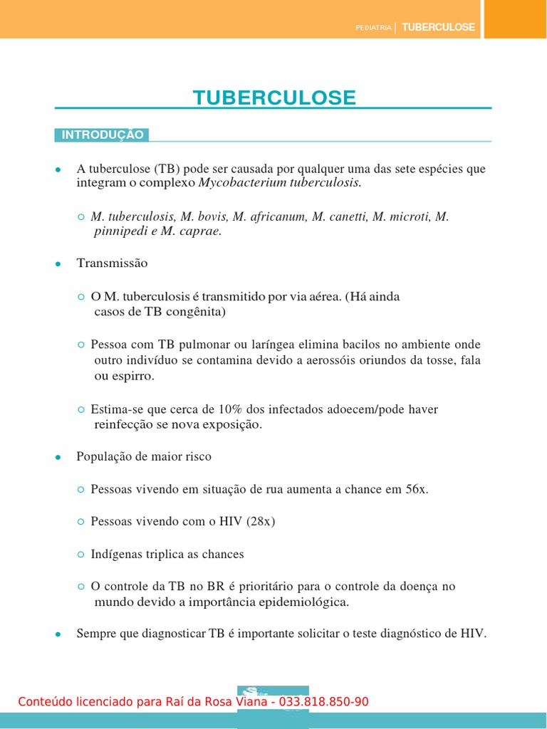 Ext2023 Ped Tuberculose | PDF | Tuberculose | Mycobacterium tuberculosis