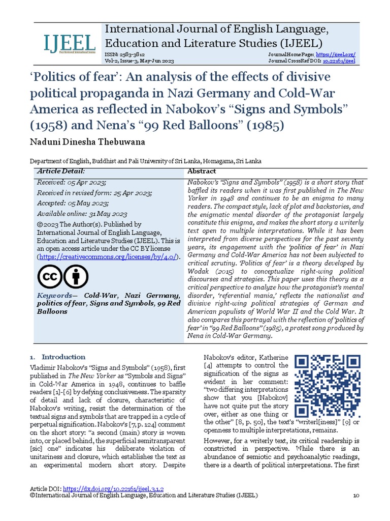 International Journal of English Language, Education and Literature ...