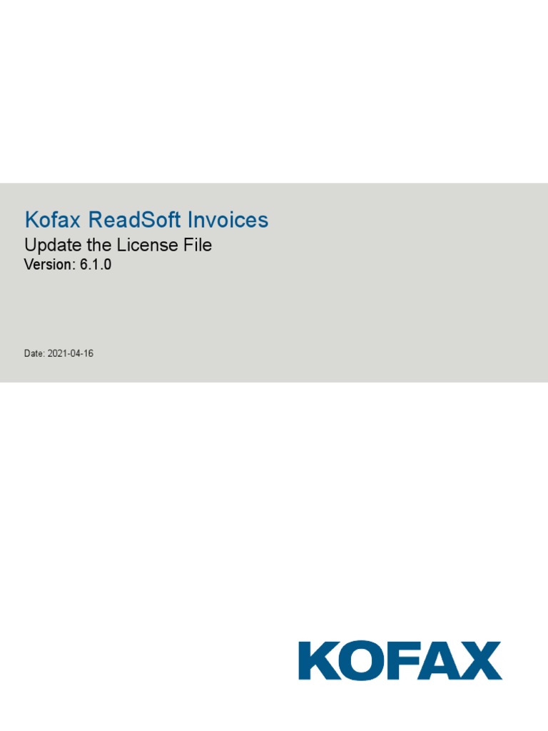 ReadSoft Invoices License Renewal Guide | PDF | Computers